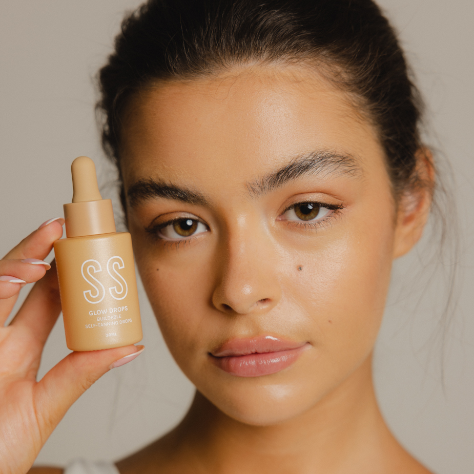 Buildable Self-Tanning Glow Drops | 5 Star Rated Face Tan – Summer Skin ...