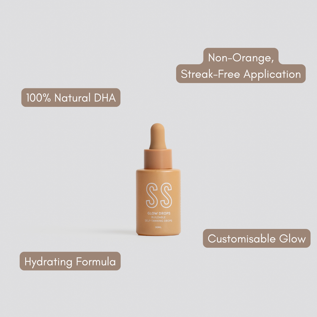 Buildable Self-Tanning Glow Drops | 5 Star Rated Face Tan – Summer Skin ...
